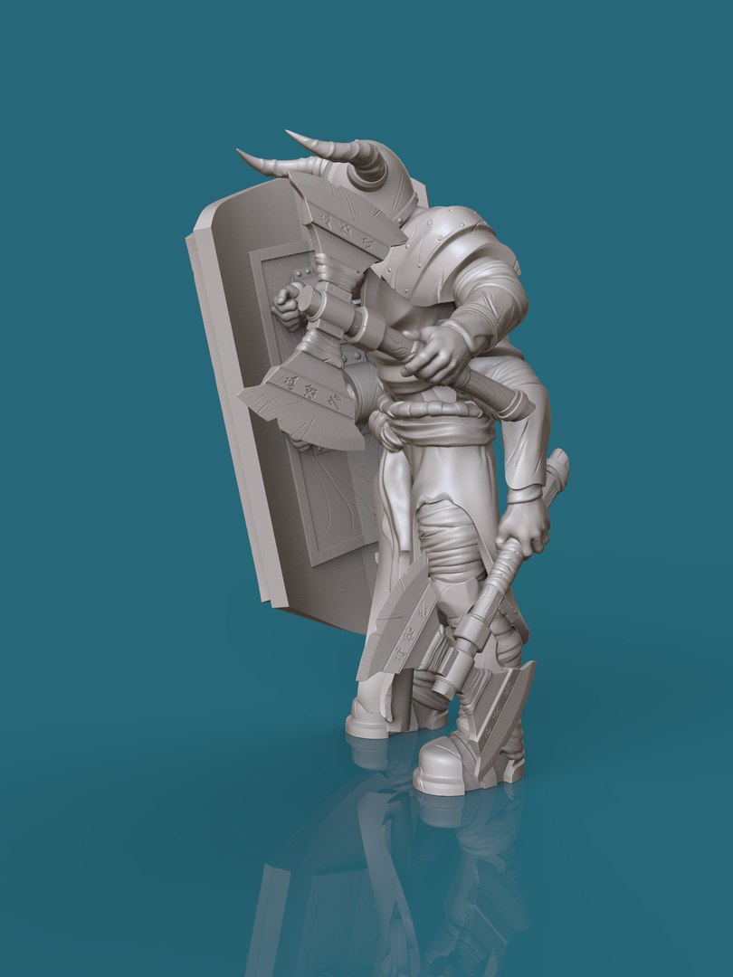 Four-armed Orc Knight Print Model - TurboSquid 1816055
