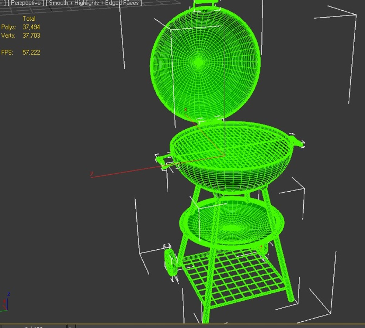 Grill Barbeque 3d Model