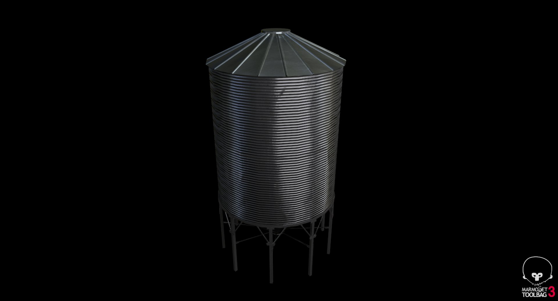 3D Silo - TurboSquid 1349476