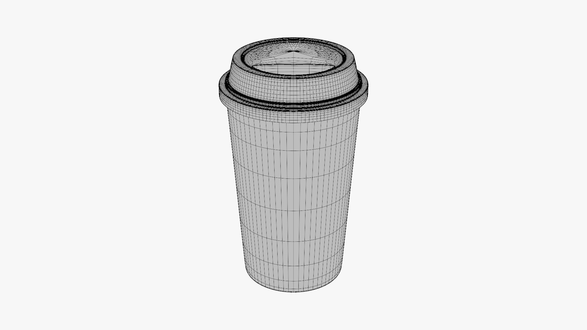 3D Basic Kraft Coffee Cup - Geometry Only No Textures No Materials ...