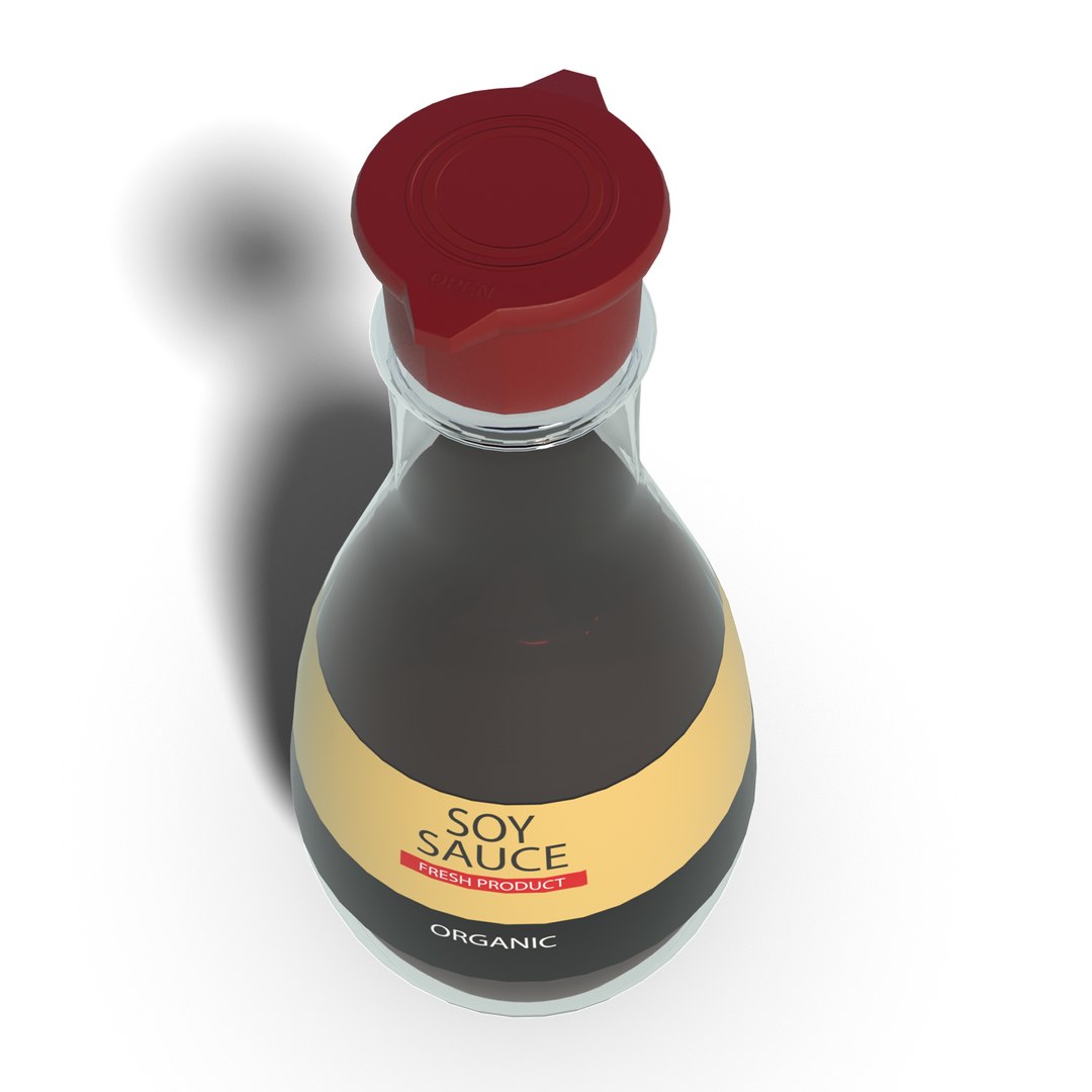 Soy Sauce Bottle Model - TurboSquid 2096715