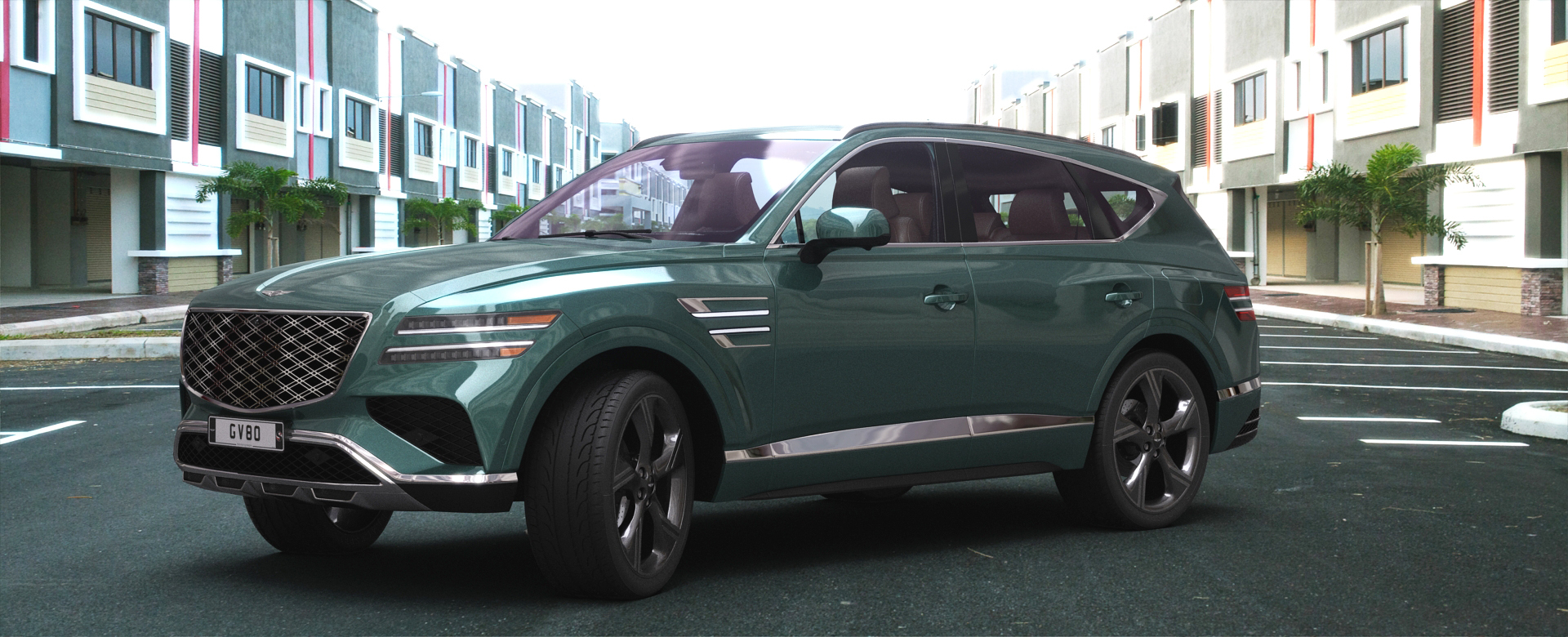 3D Model Genesis GV80 2024 With Interior - TurboSquid 2240136