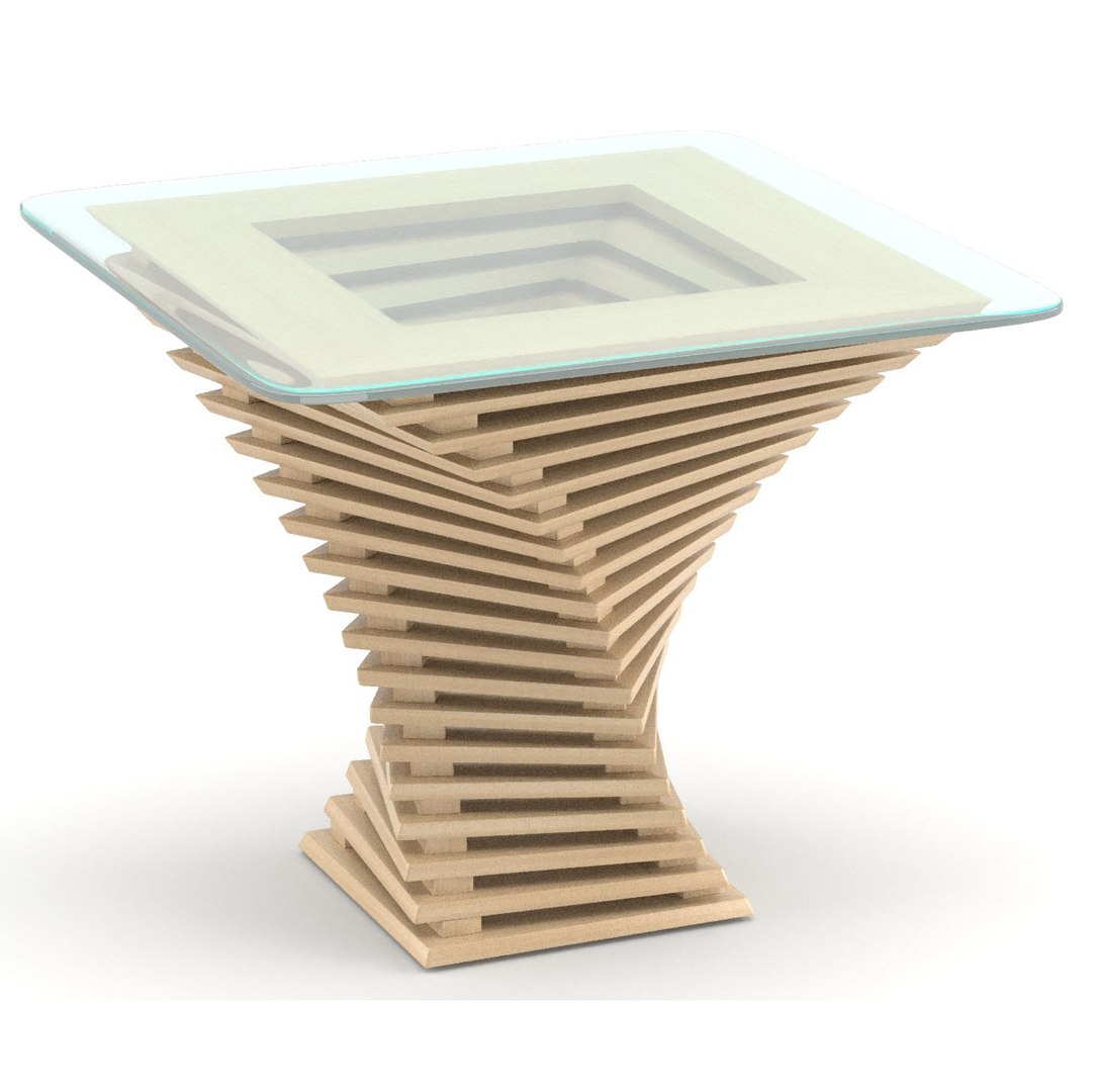 Wooden Table Parametric Model - TurboSquid 1663277
