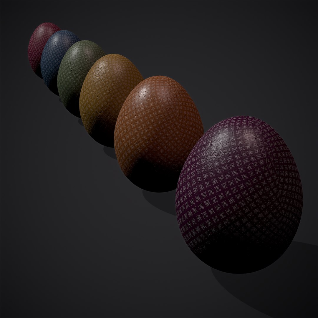 3D Easter Eggs Designs Five - TurboSquid 1884071