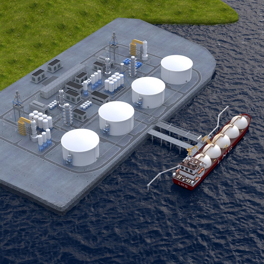 3D Model Lng Port Rig - TurboSquid 1576649