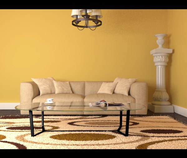 3d model interior scene