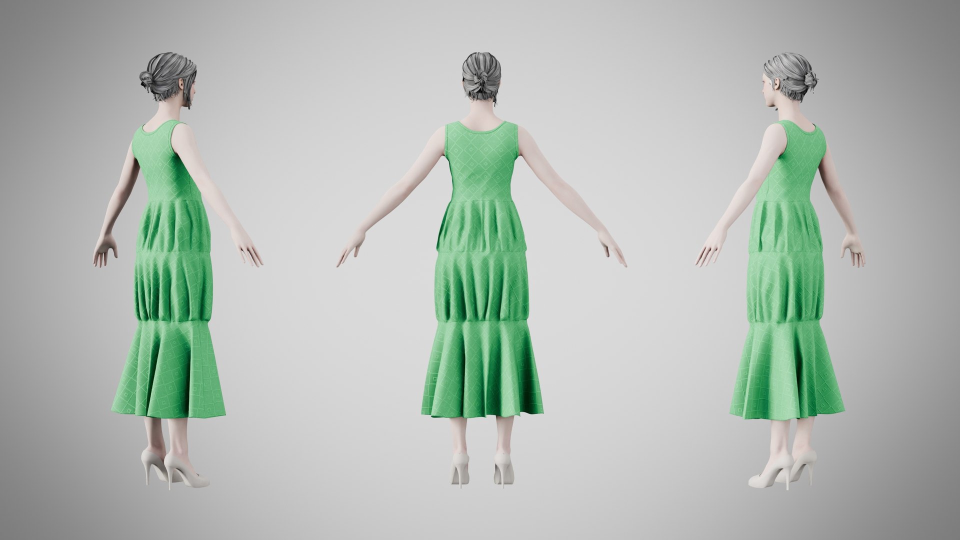 3D Dress 24 Bud Green - TurboSquid 2475528