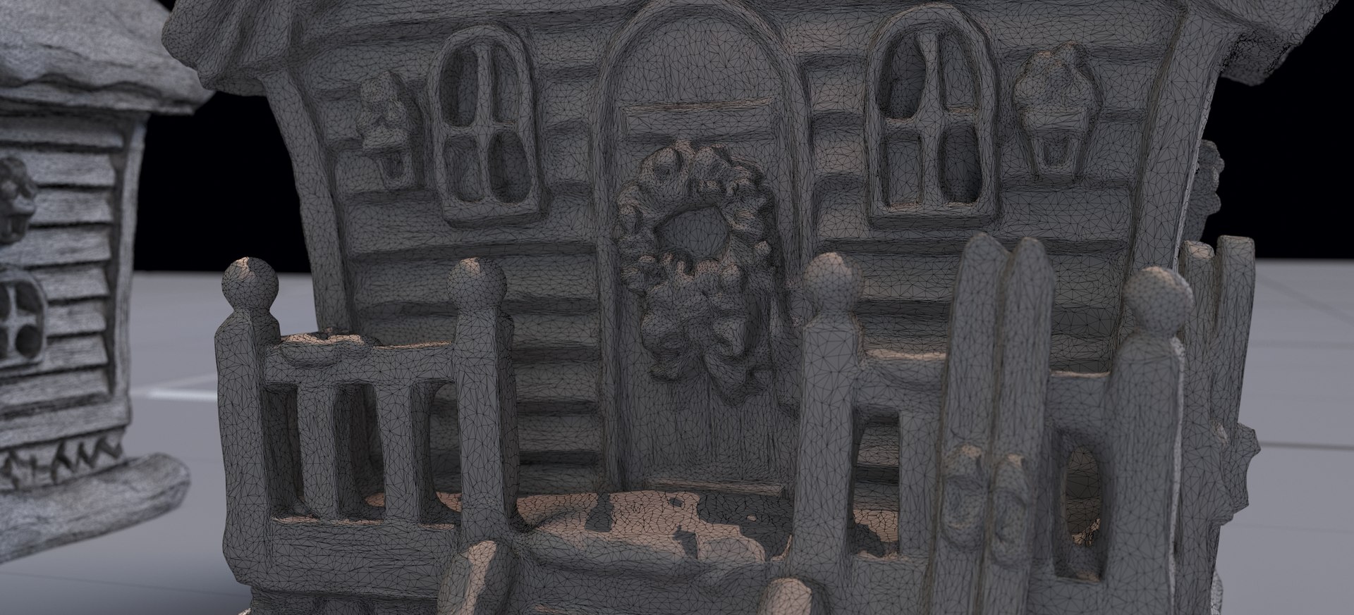 3D white christmas house 2020 model - TurboSquid 1519937