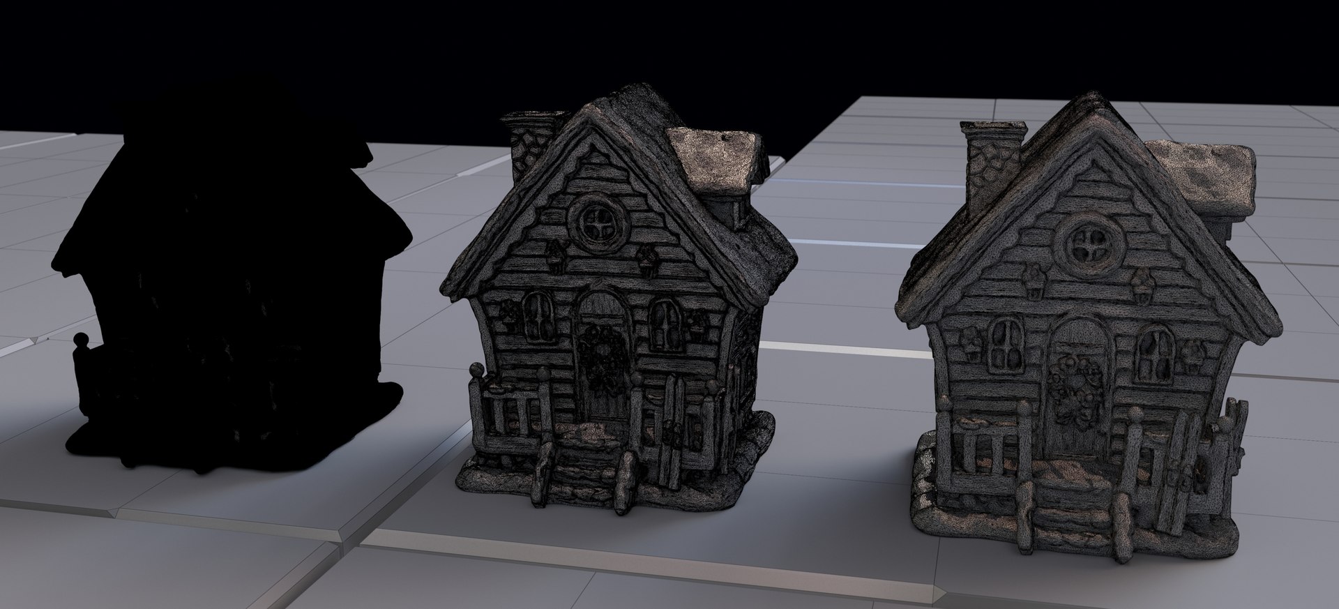 3D White Christmas House 2020 Model - TurboSquid 1519937