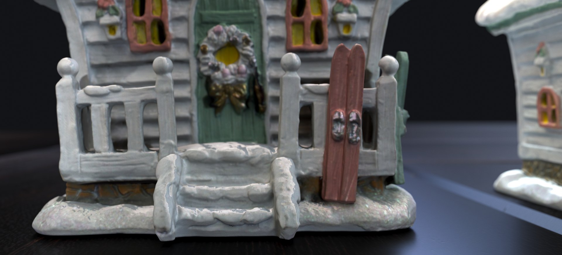 3D White Christmas House 2020 Model - TurboSquid 1519937