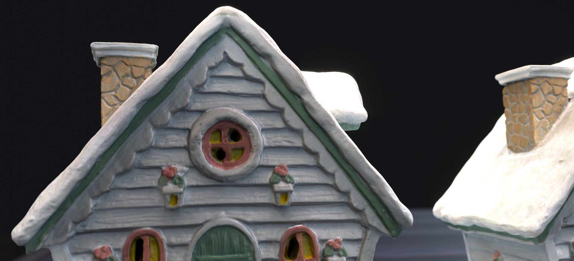 3D White Christmas House 2020 Model - TurboSquid 1519937