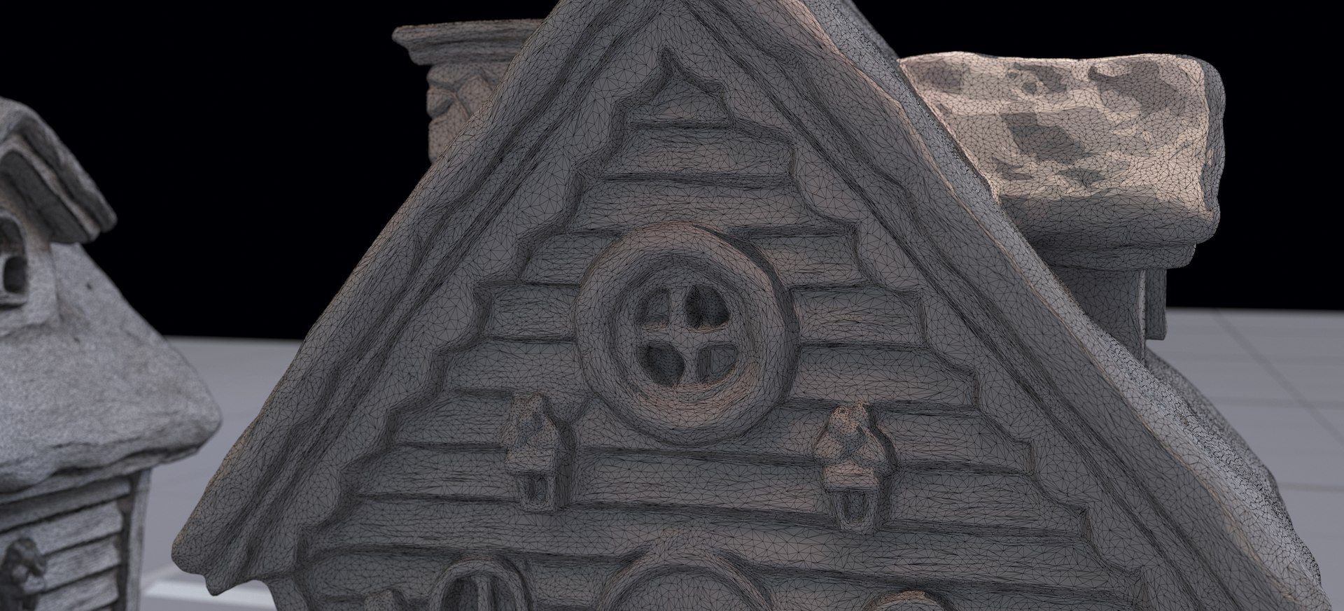 3D white christmas house 2020 model - TurboSquid 1519937