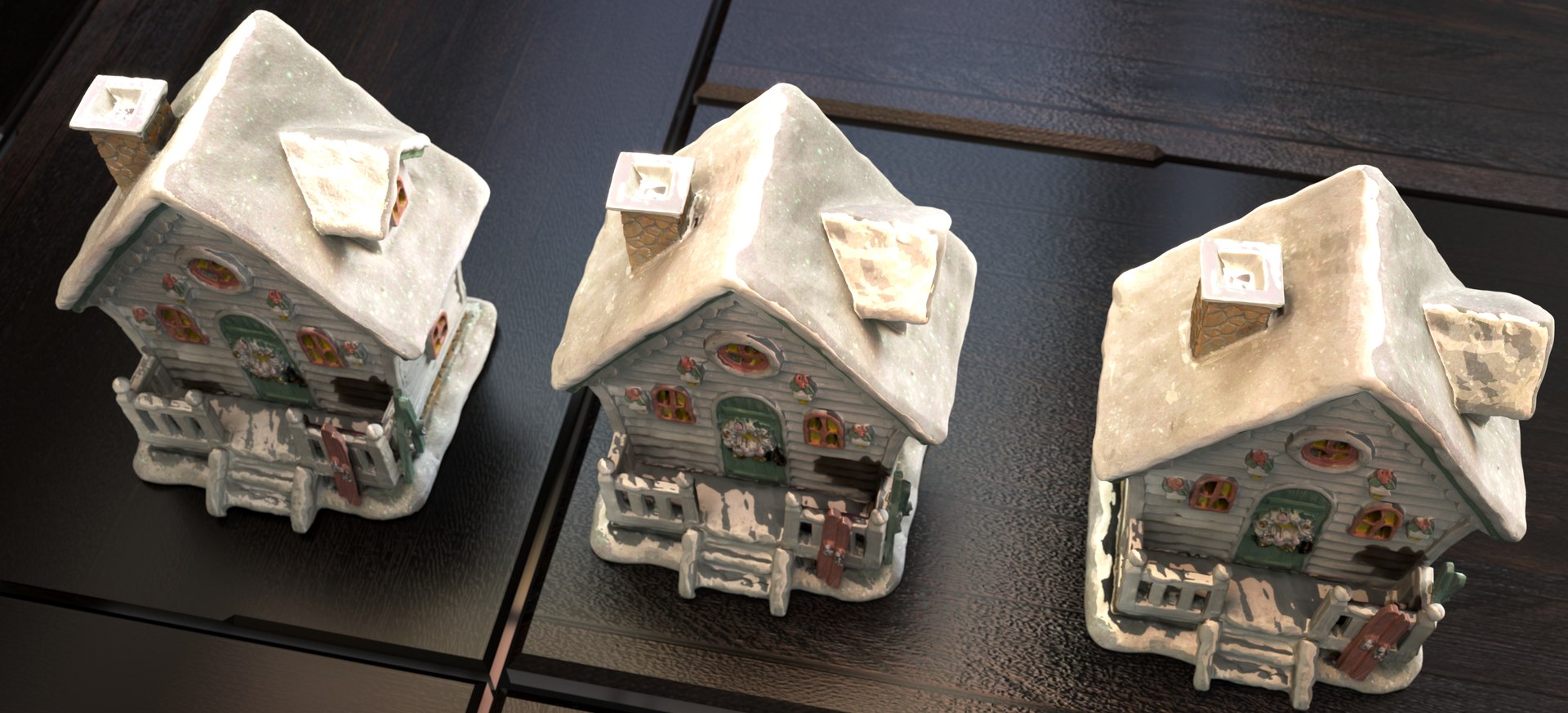 3D White Christmas House 2020 Model - TurboSquid 1519937