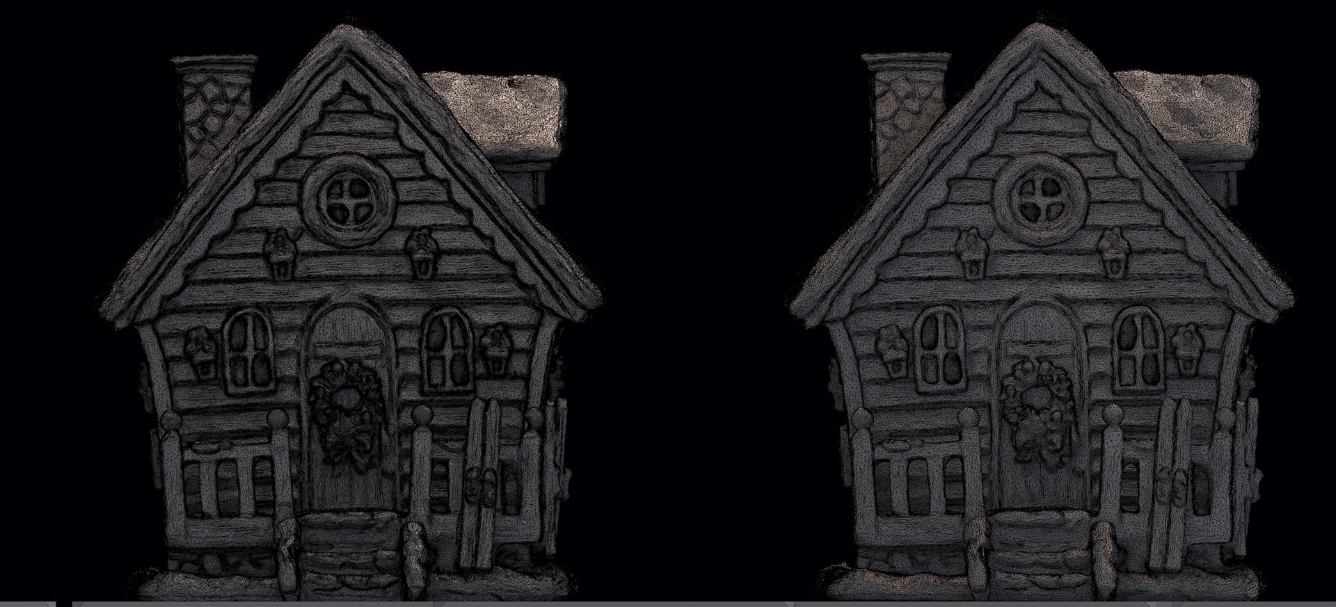 3D White Christmas House 2020 Model - TurboSquid 1519937