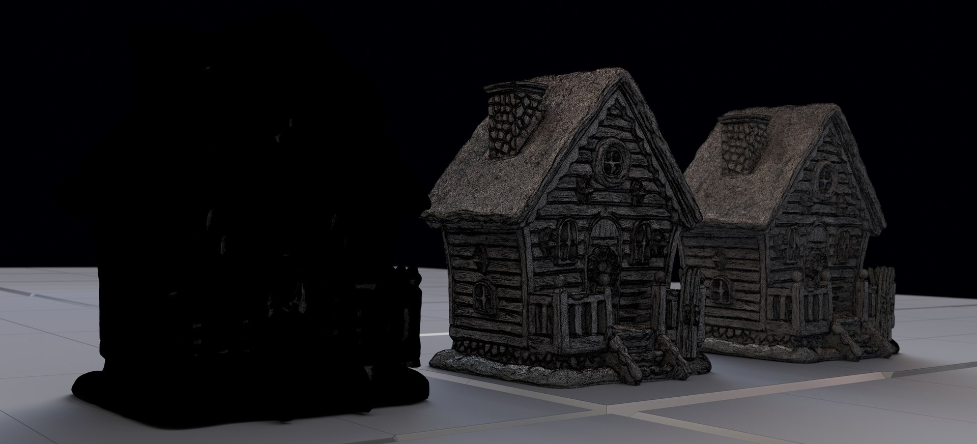 3D White Christmas House 2020 Model - TurboSquid 1519937
