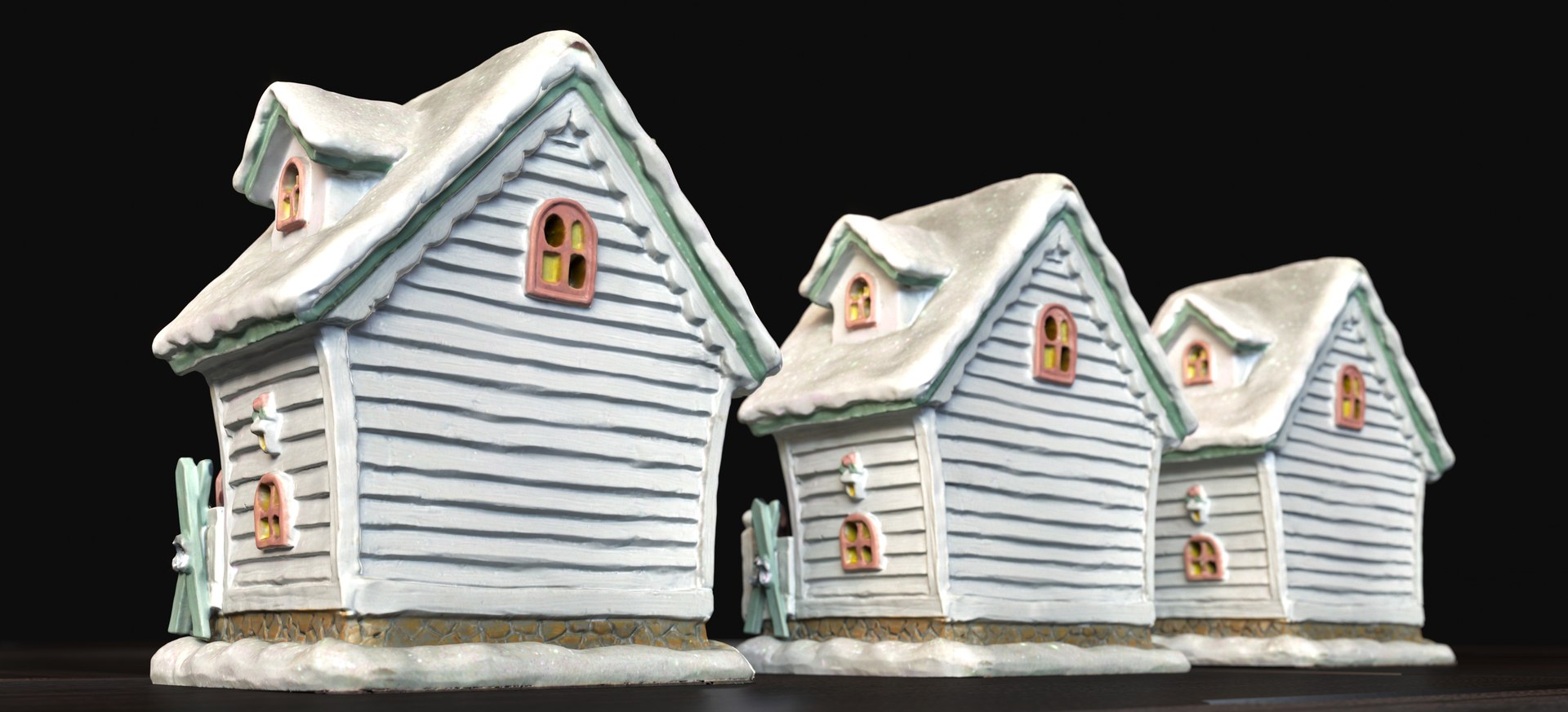 3D White Christmas House 2020 Model - TurboSquid 1519937
