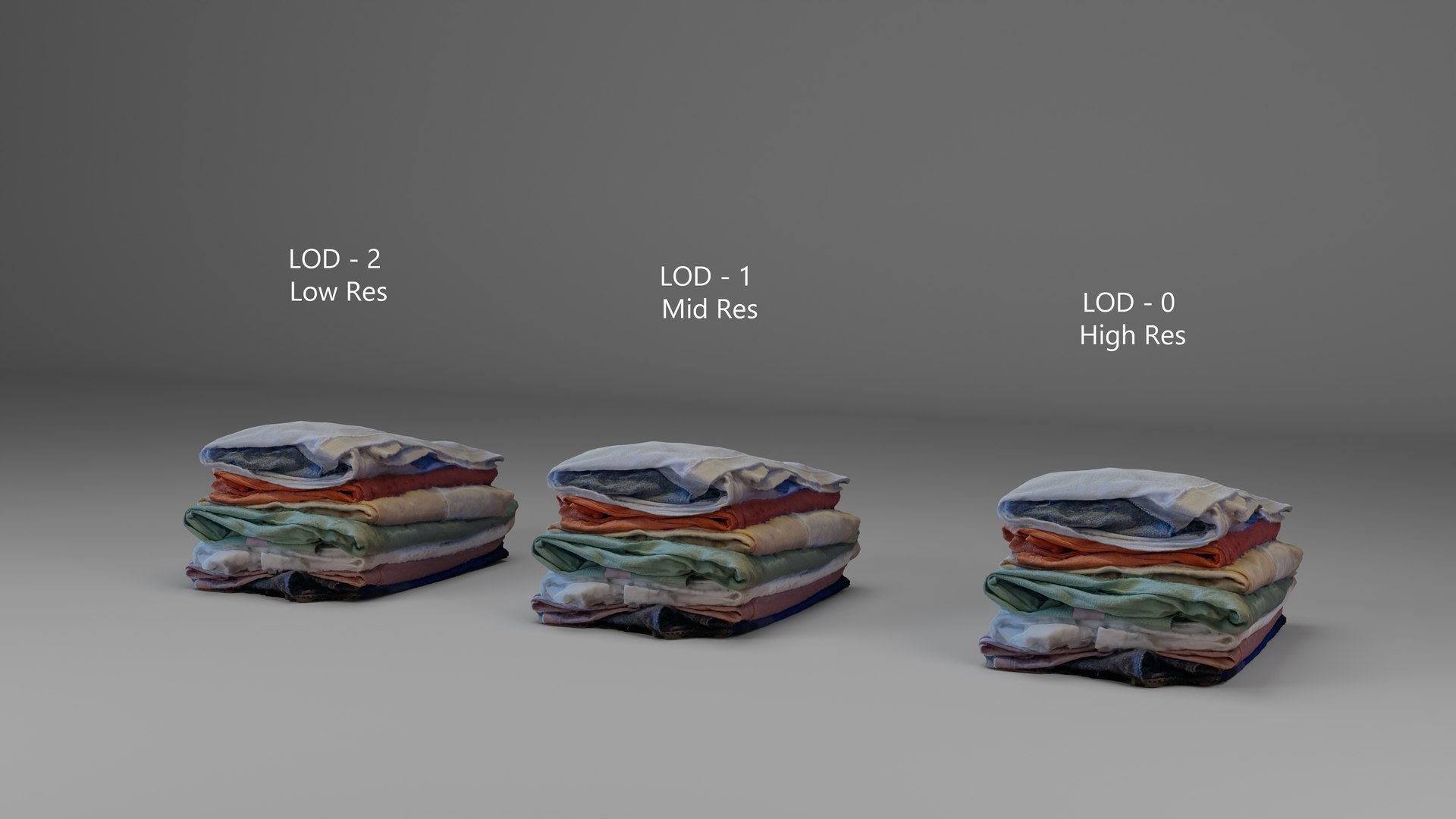 3D Folded Clothes - Mixed - 001 - TurboSquid 1914119