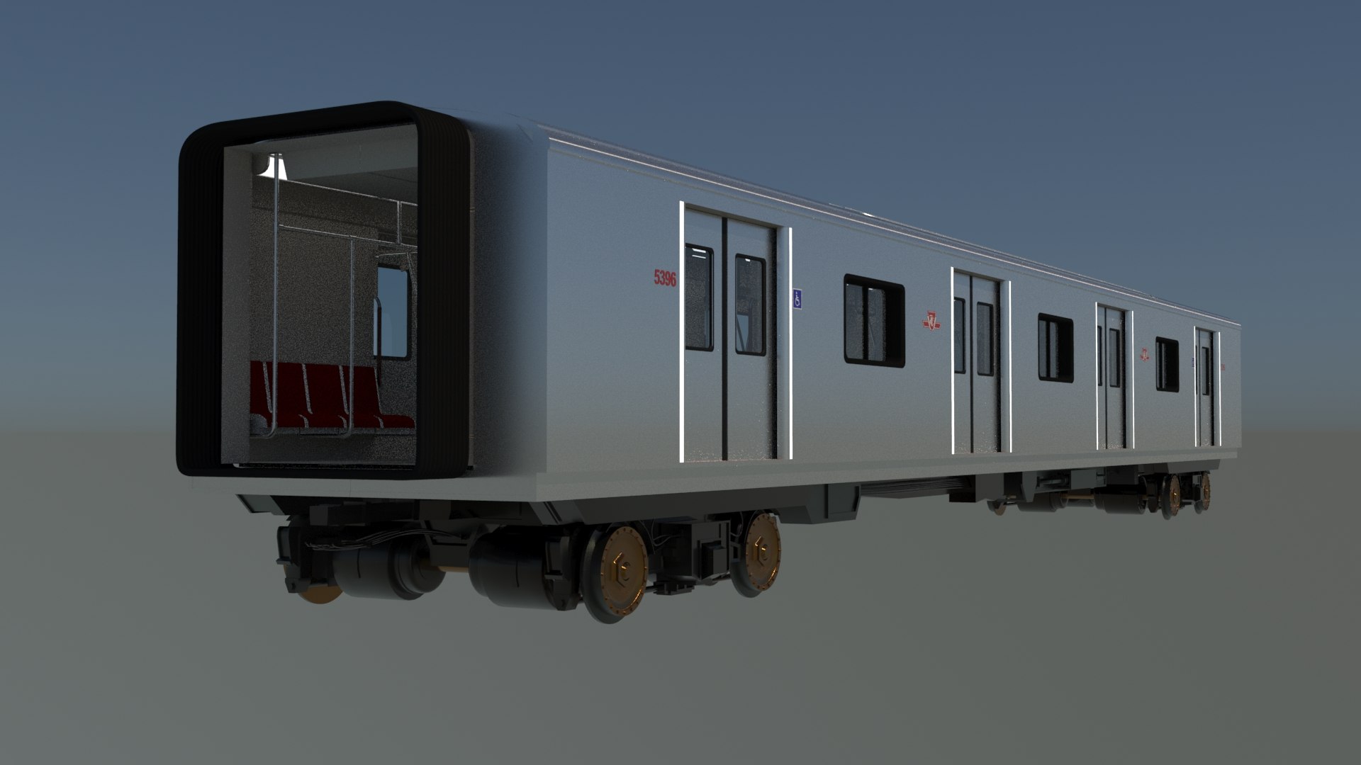 TTC Train car model - TurboSquid 1969779