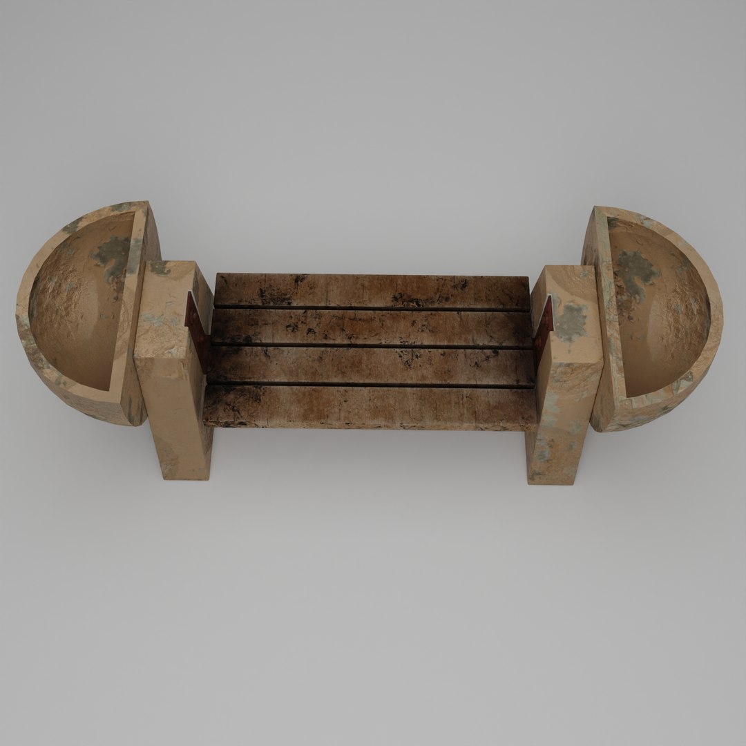 Old Street Bench 3D model - TurboSquid 1972872