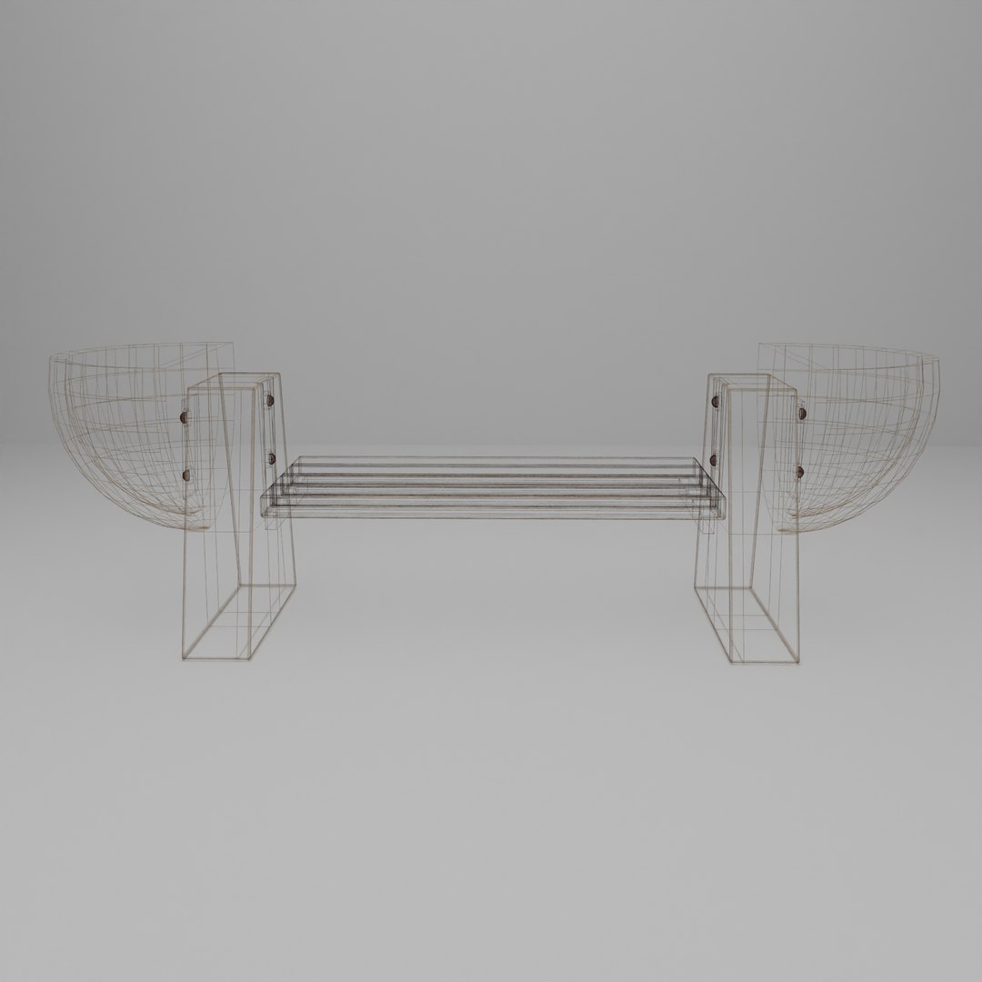 Old Street Bench 3D model - TurboSquid 1972872