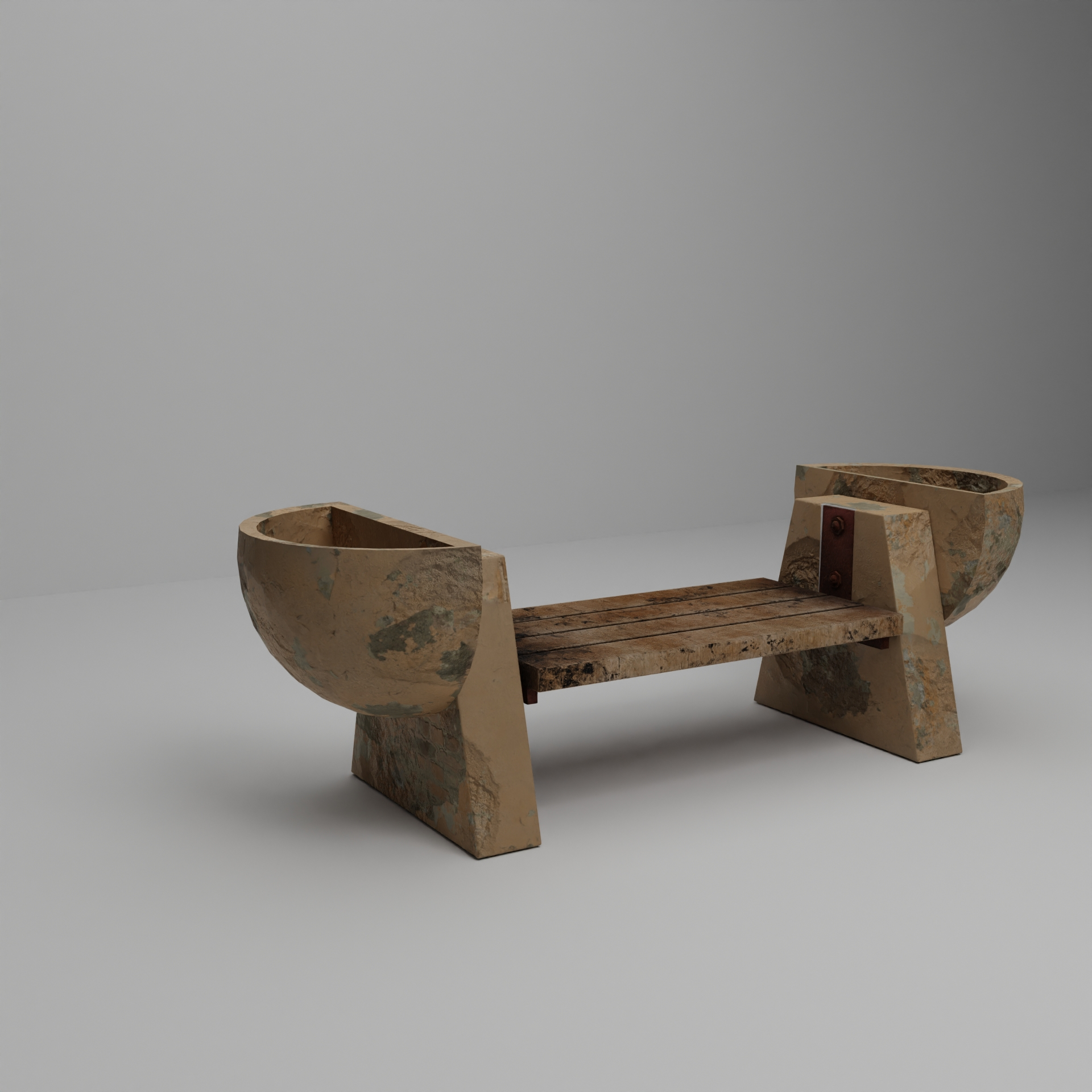 Old Street Bench 3D model - TurboSquid 1972872