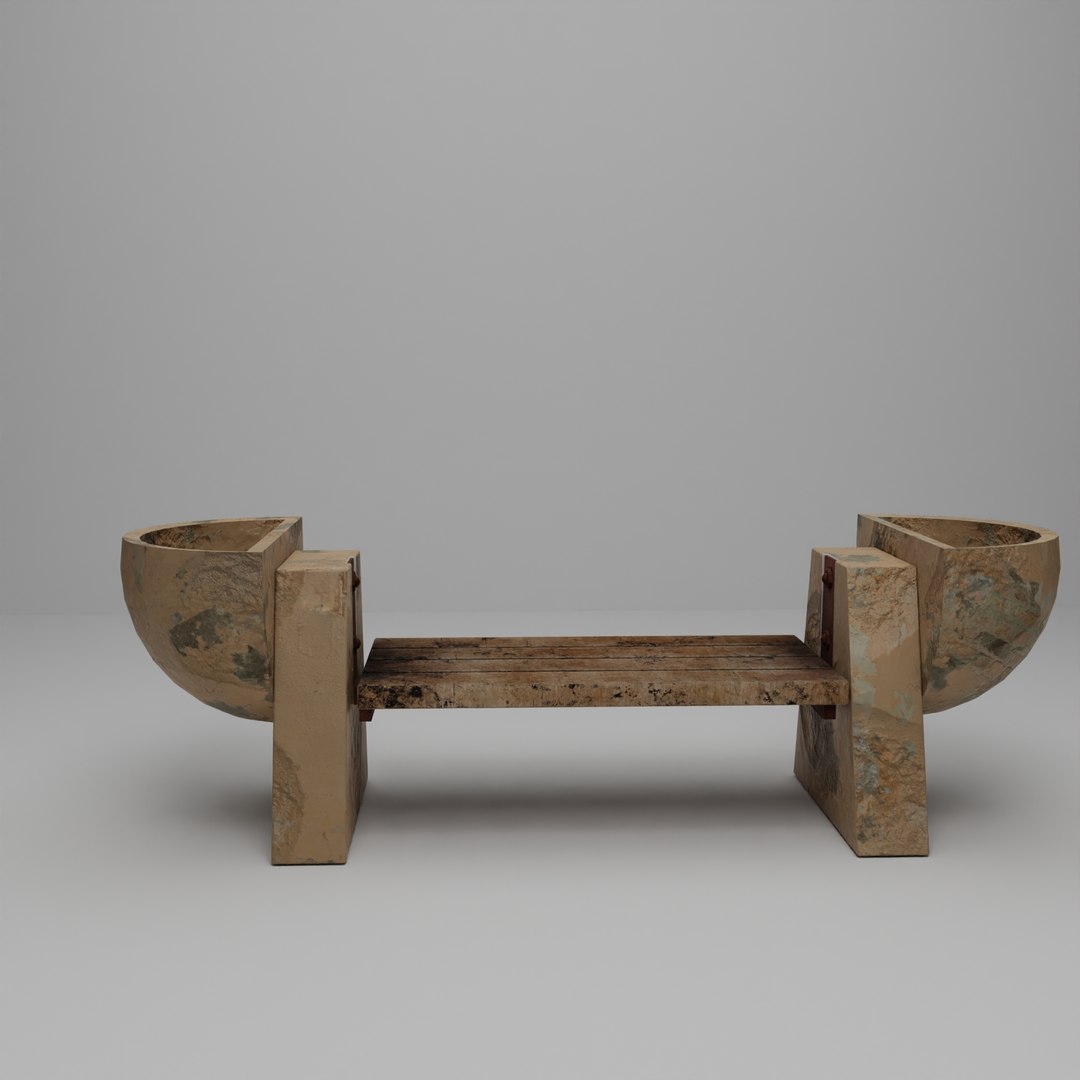 Old Street Bench 3D model - TurboSquid 1972872