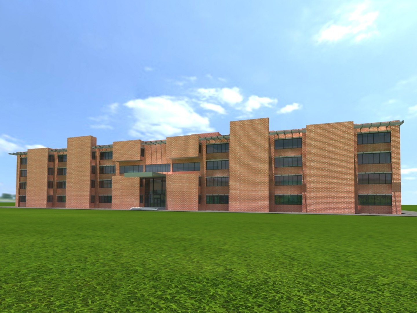 3ds Max School Building