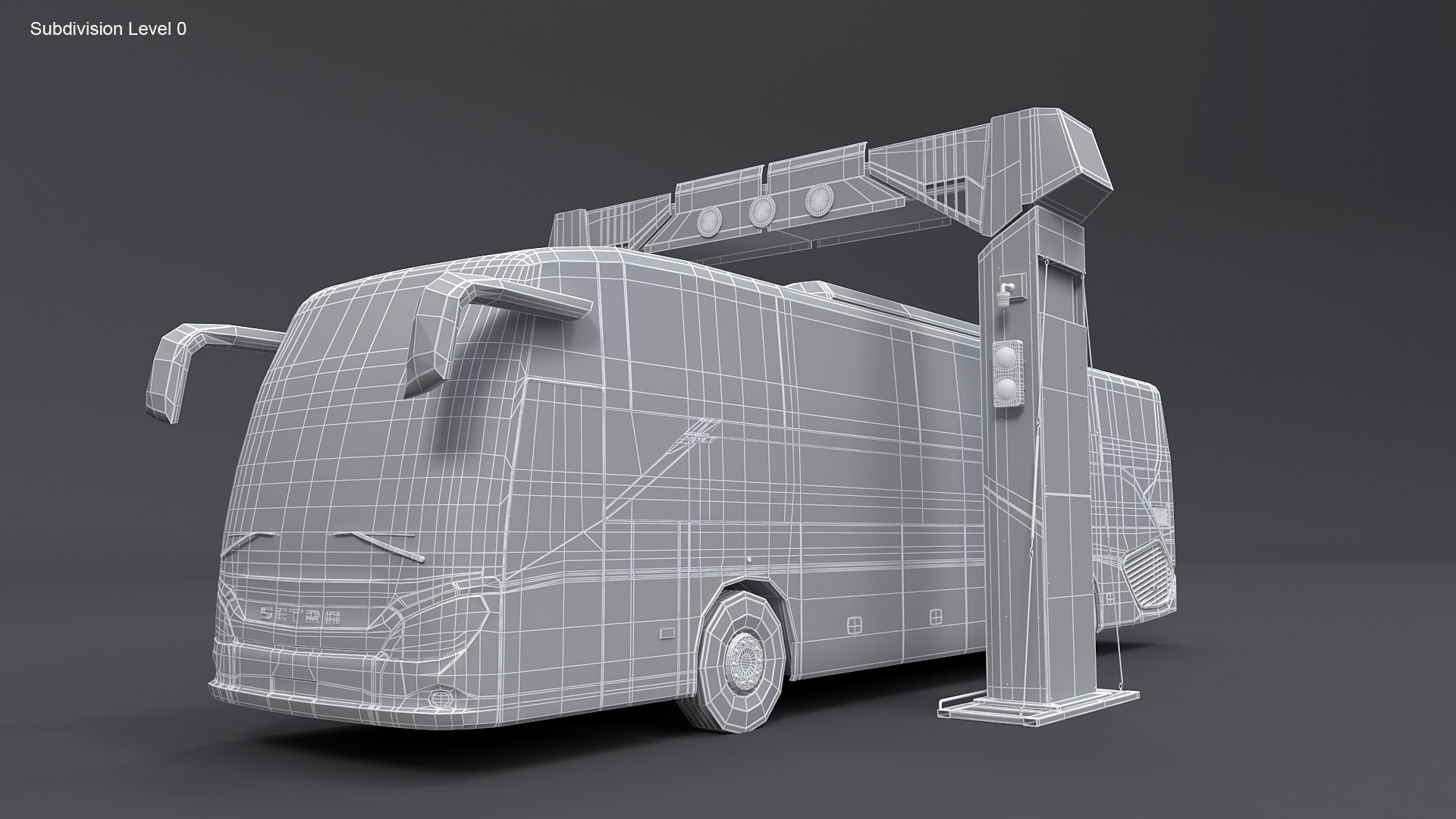 Border X-Ray Gate And Bus 3D - TurboSquid 1830576