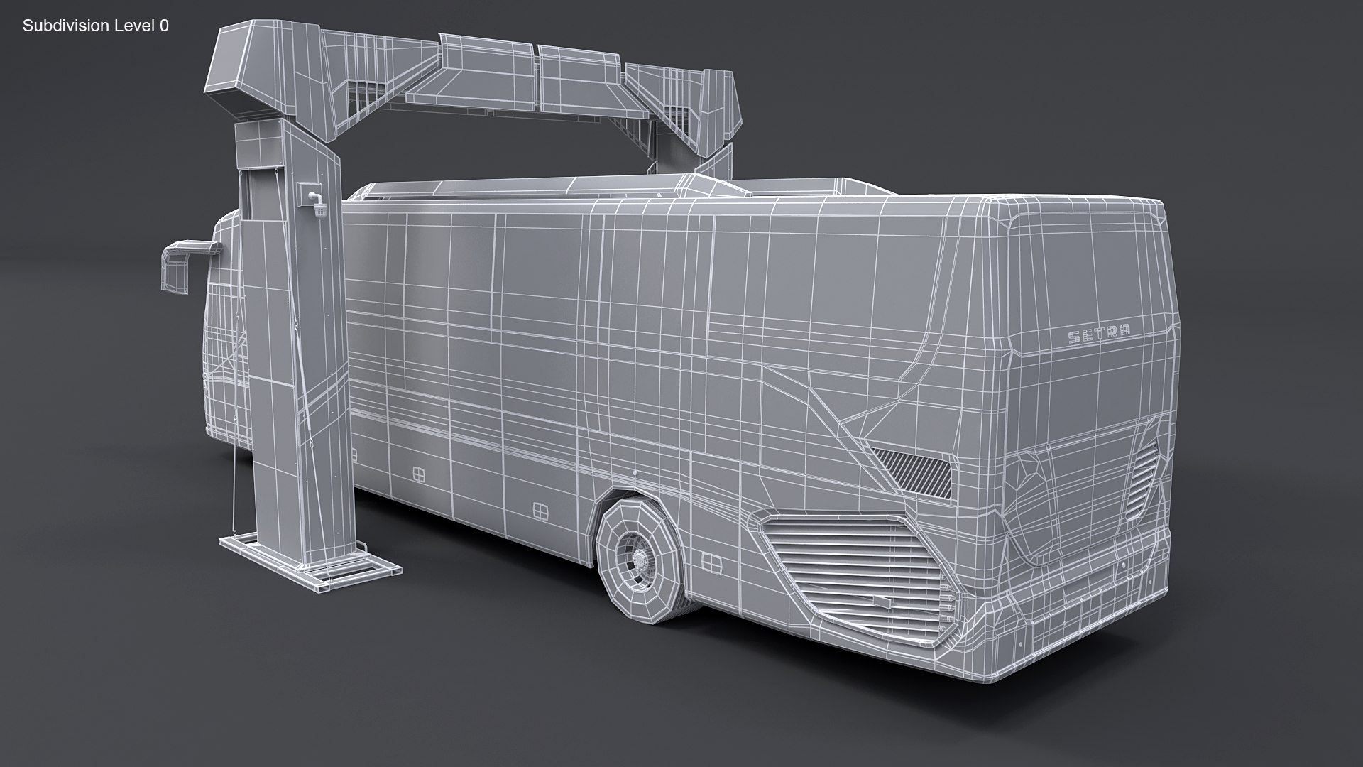 Border X-Ray Gate And Bus 3D - TurboSquid 1830576