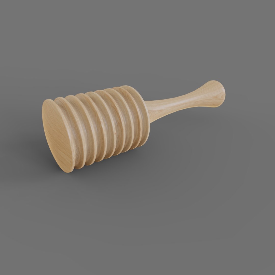 3D Model Honey Dipper Spoon DIY - TurboSquid 2075870