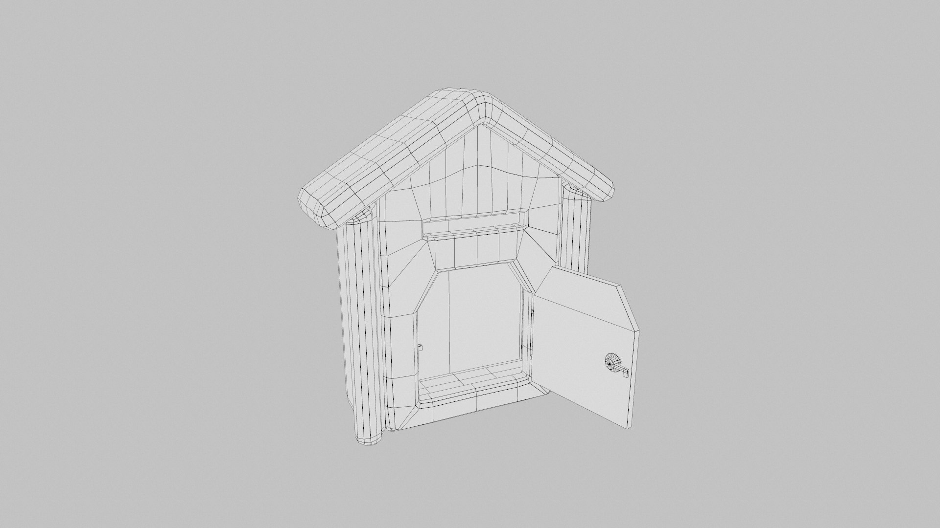Wooden Post Box 3D - TurboSquid 1714779