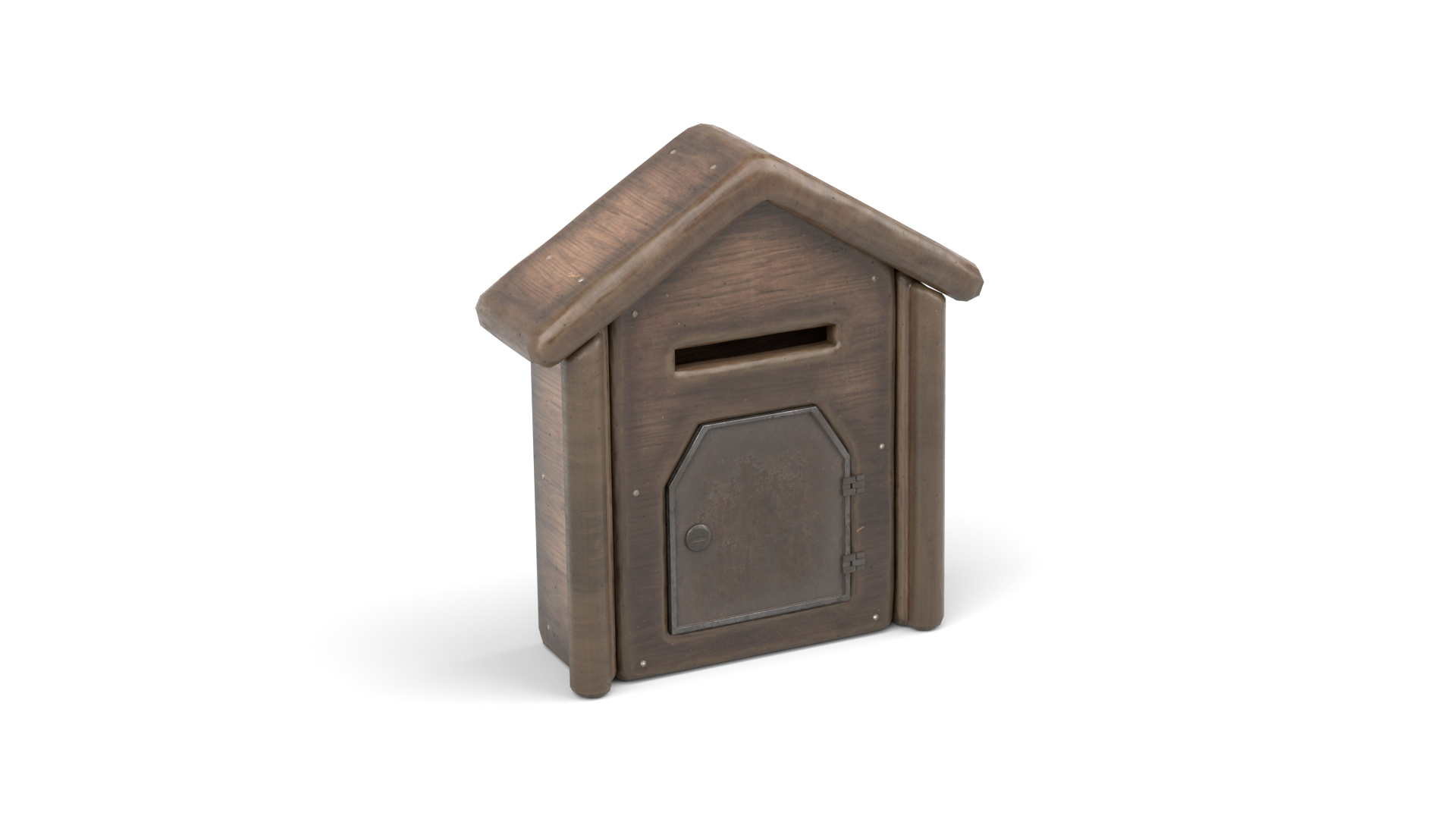 Wooden Post Box 3D - TurboSquid 1714779