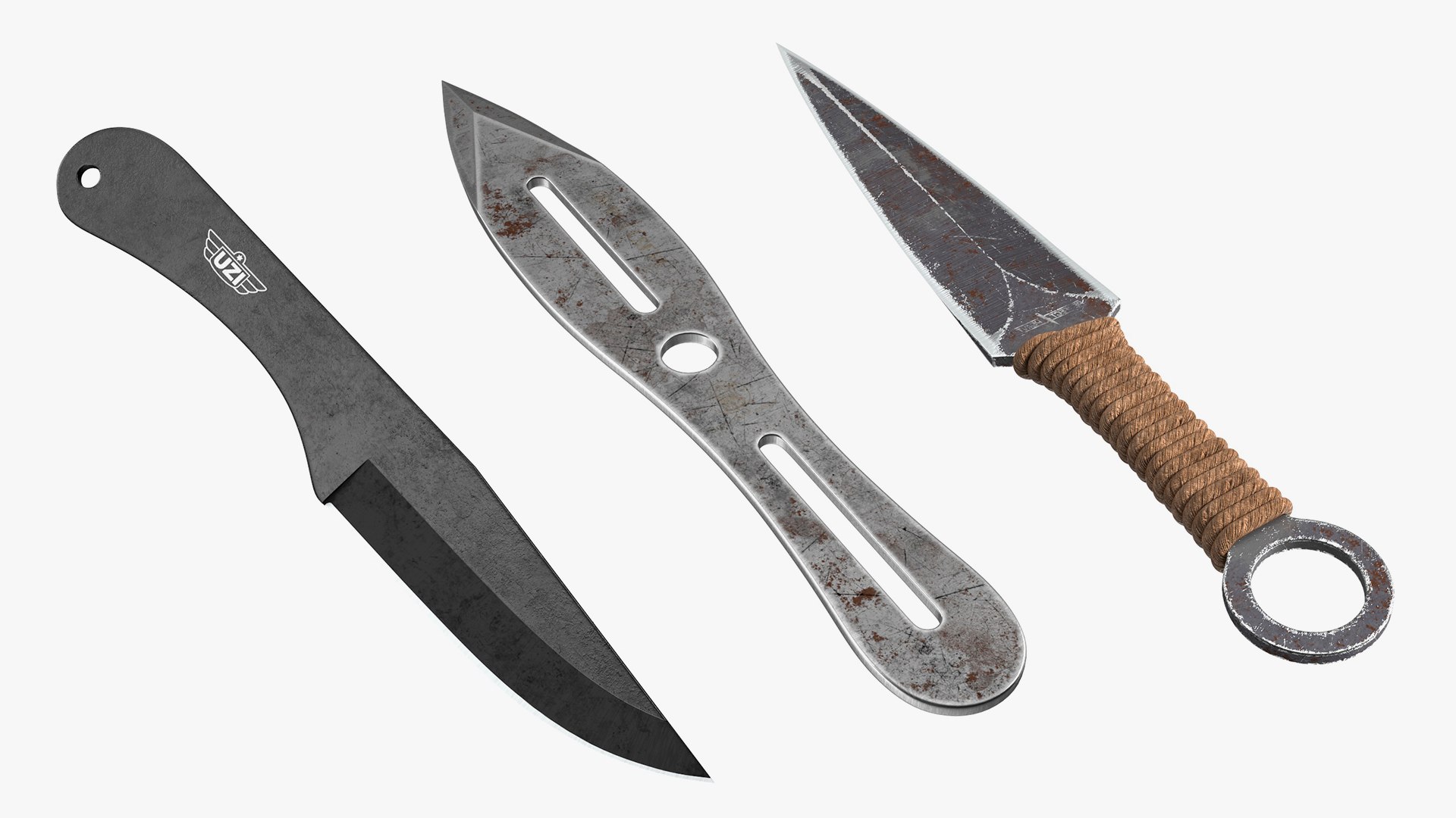 Throwing Knives Collection 3D Model - TurboSquid 2080728