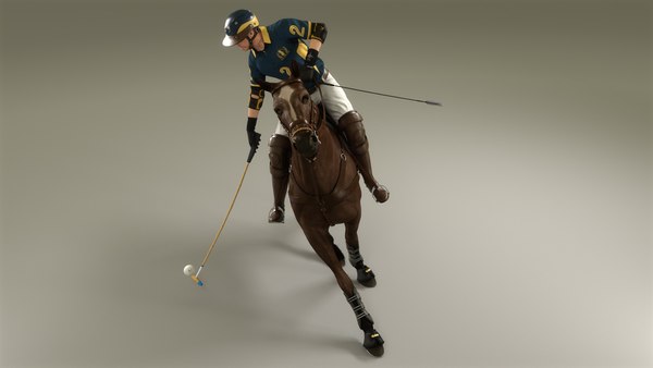 modelo 3d Sede animada del jugador de polo masculino - TurboSquid 1964517