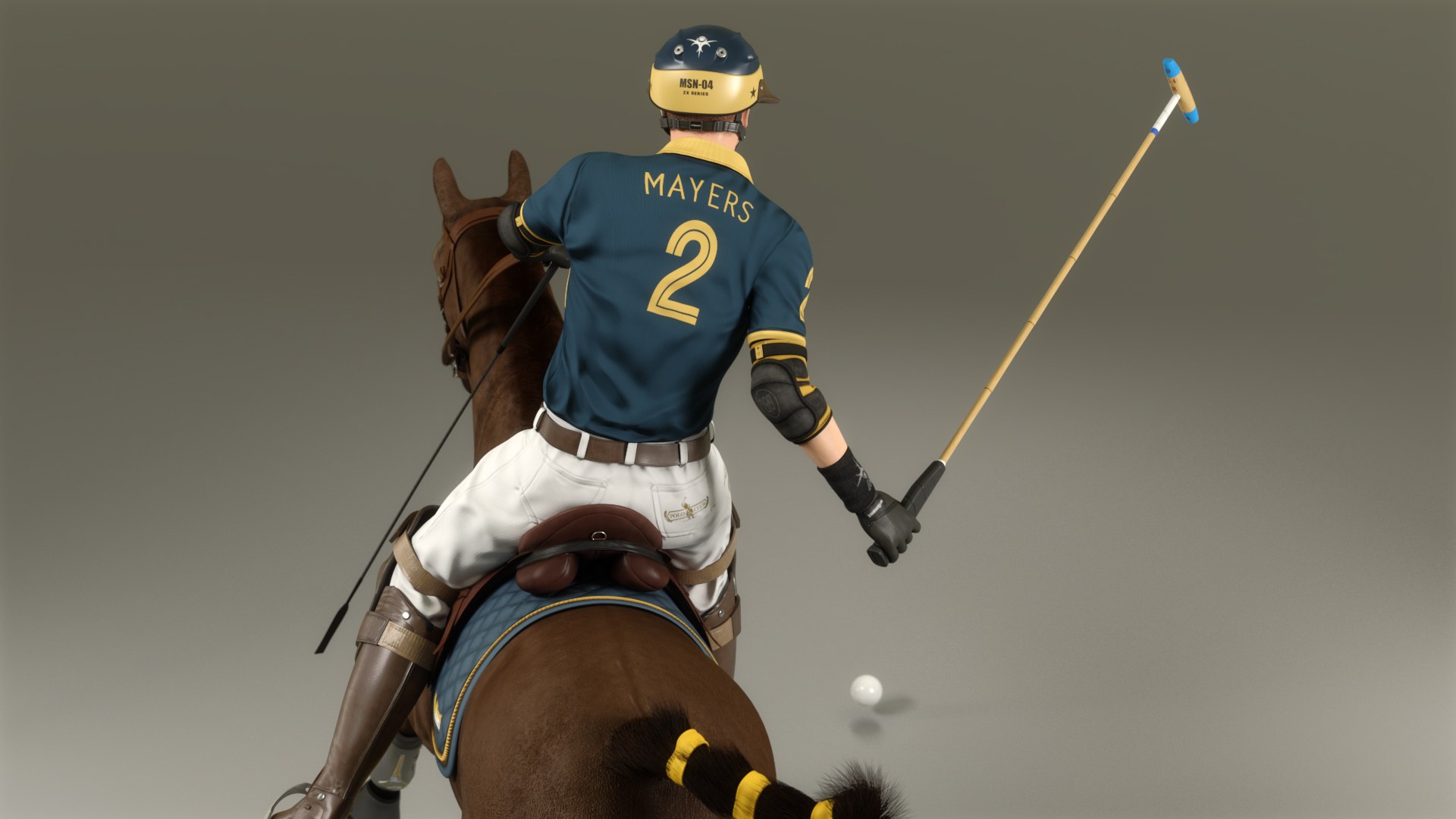 3D Male Polo Player Animated HQ model - TurboSquid 1964517