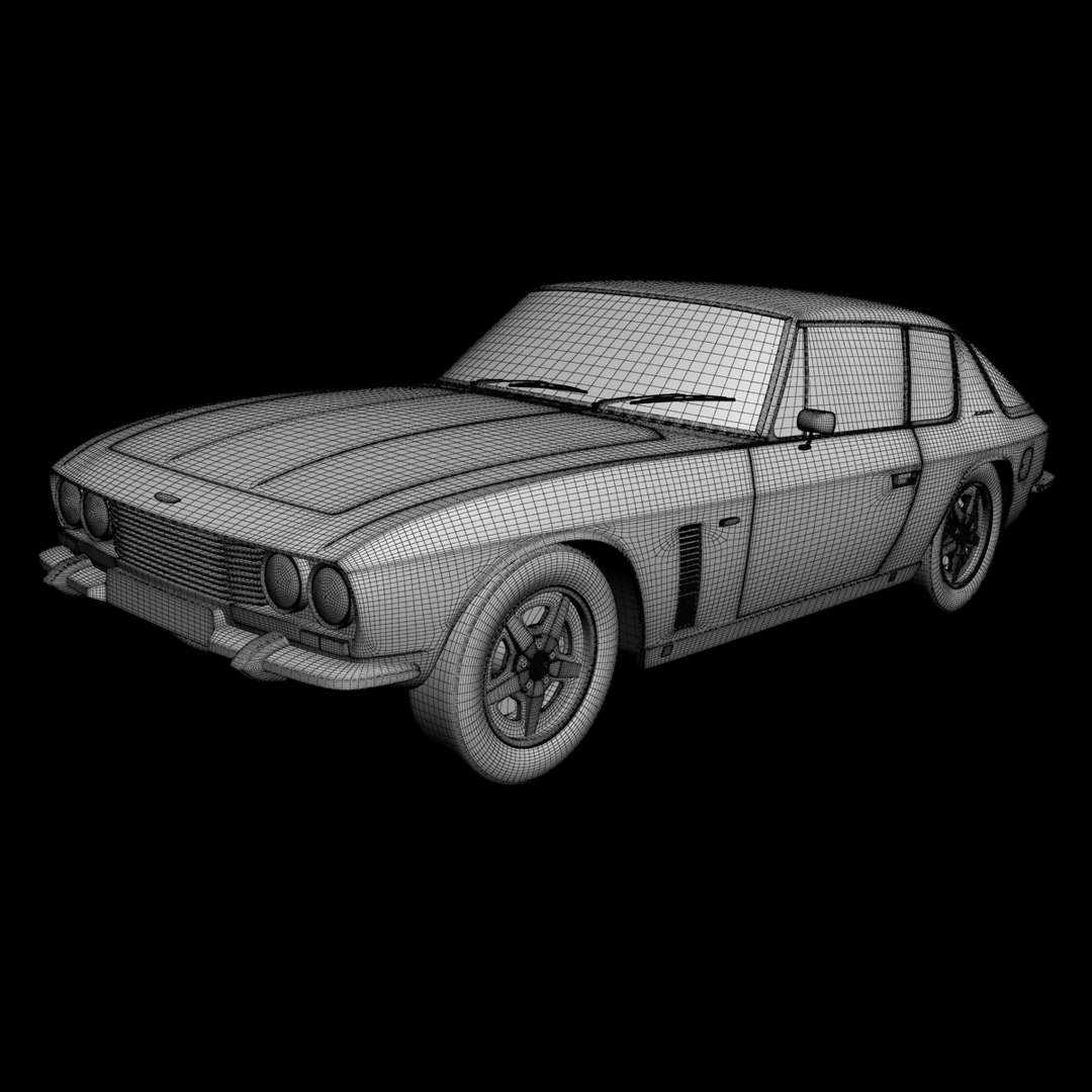 3d 1968 Jensen Interceptor Model