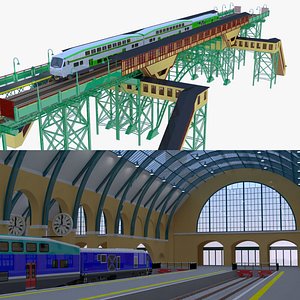 3D Railway Station Models - Browse & Download Formats - TurboSquid