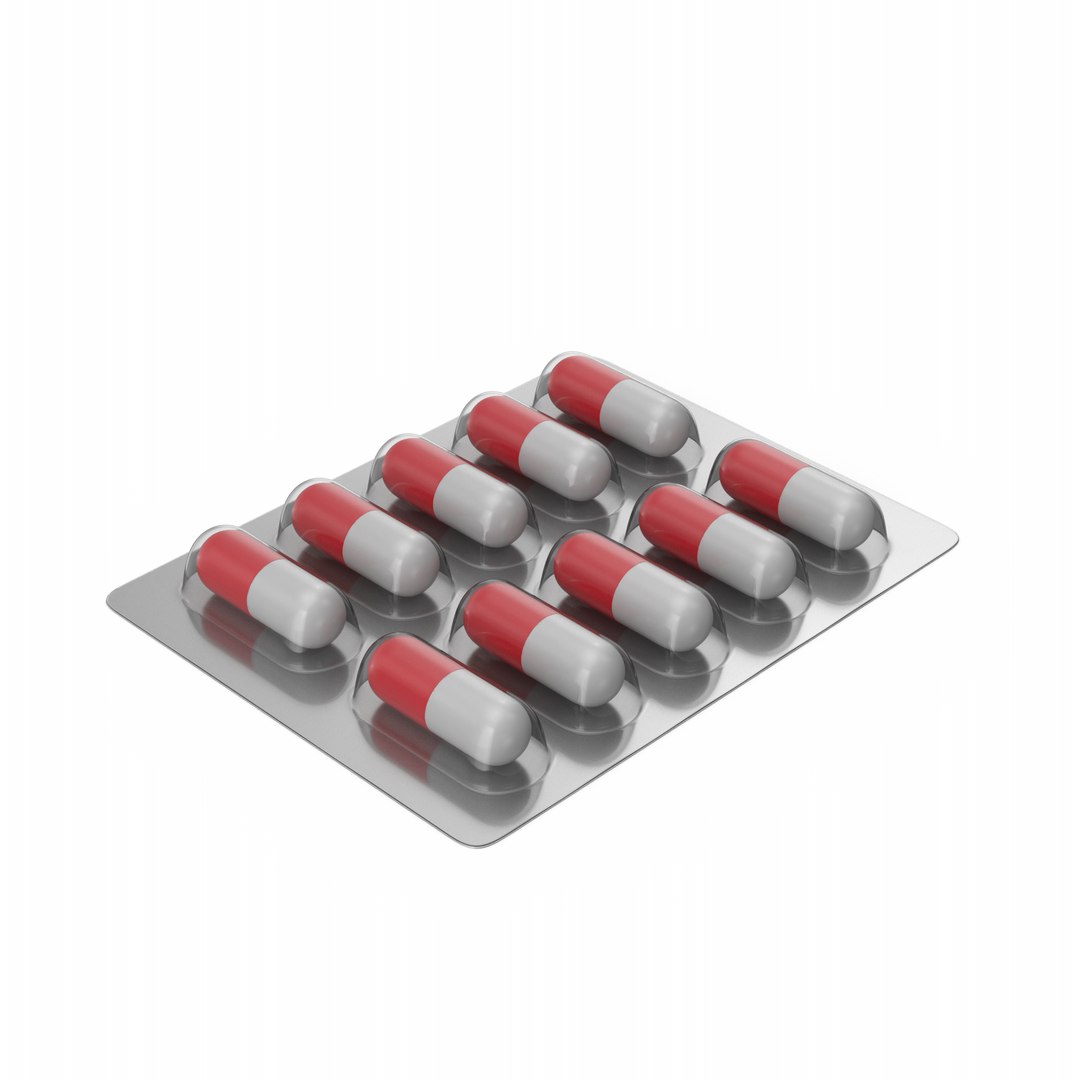 3D Pill Capsules Package Model - TurboSquid 2176207