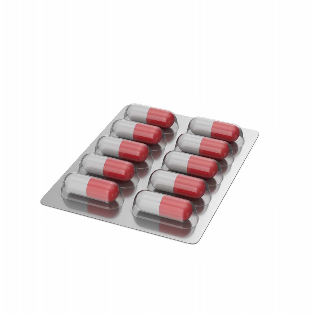 3D Pill Capsules Package Model - TurboSquid 2176207