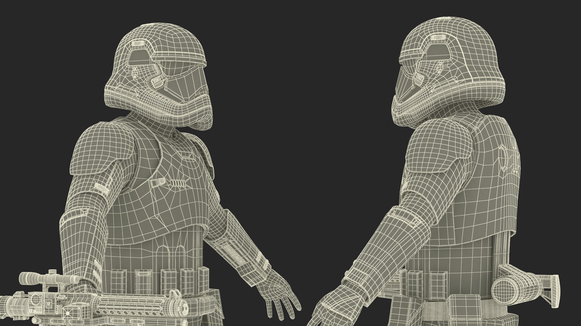 Star Wars First Order Stormtrooper Dirty 3D Model - TurboSquid 2366266