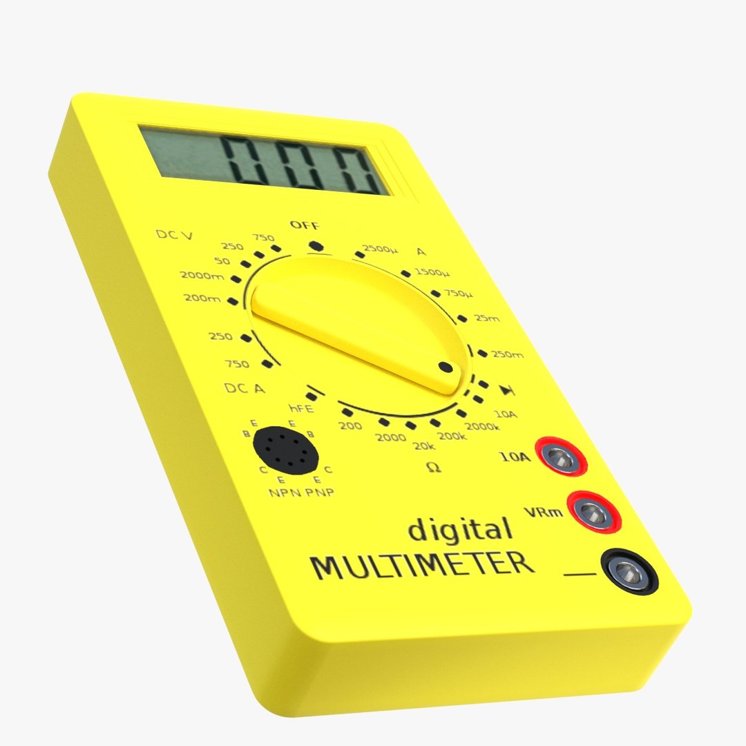 digital multimeter meters 3d model