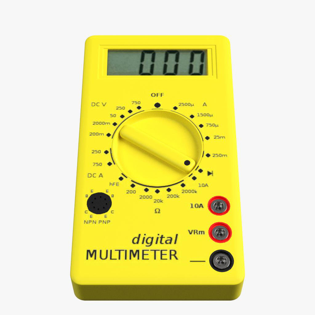 digital multimeter meters 3d model
