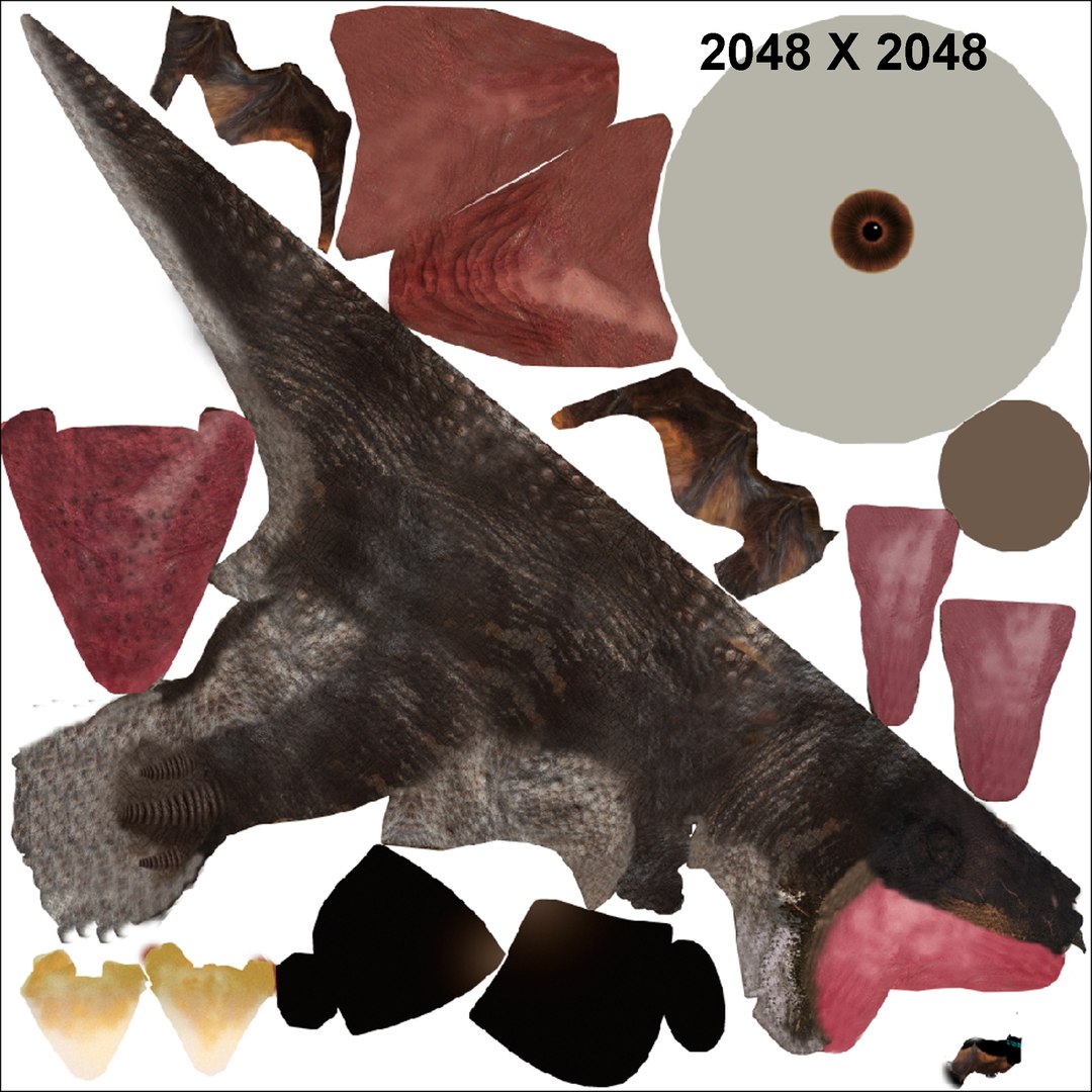 pterosaurs wings obj