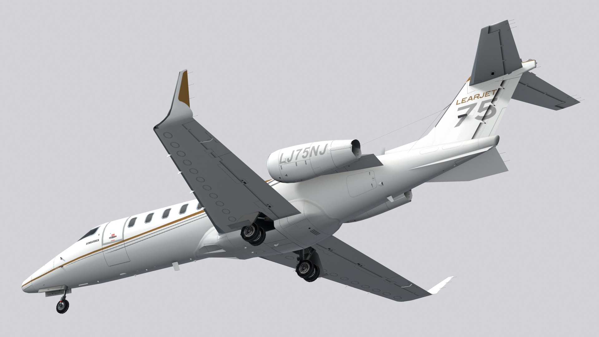 Bombardier Learjet 75 3D - TurboSquid 2219196