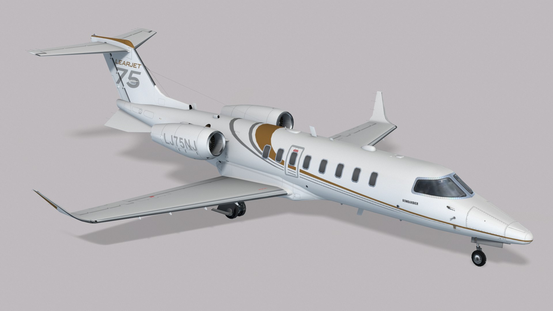Bombardier Learjet 75 3D - TurboSquid 2219196