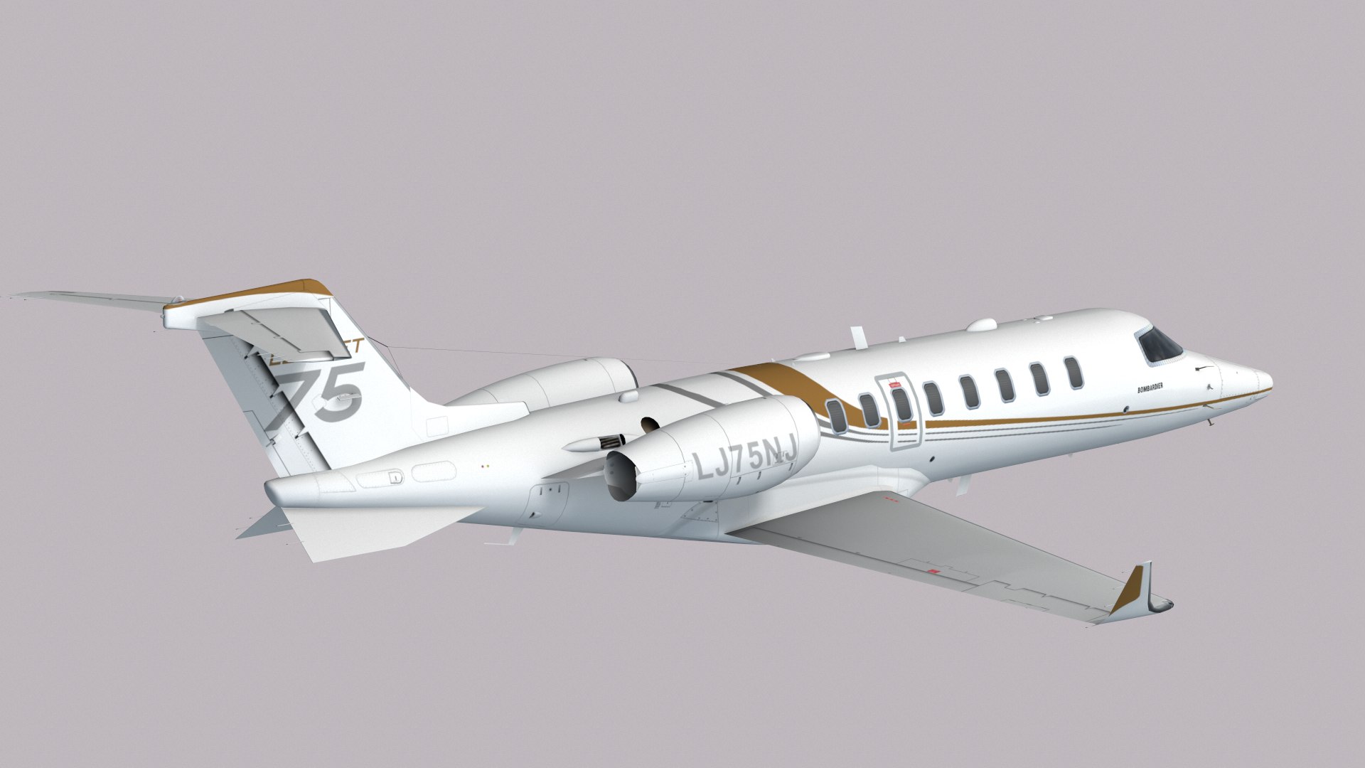Bombardier Learjet 75 3D - TurboSquid 2219196