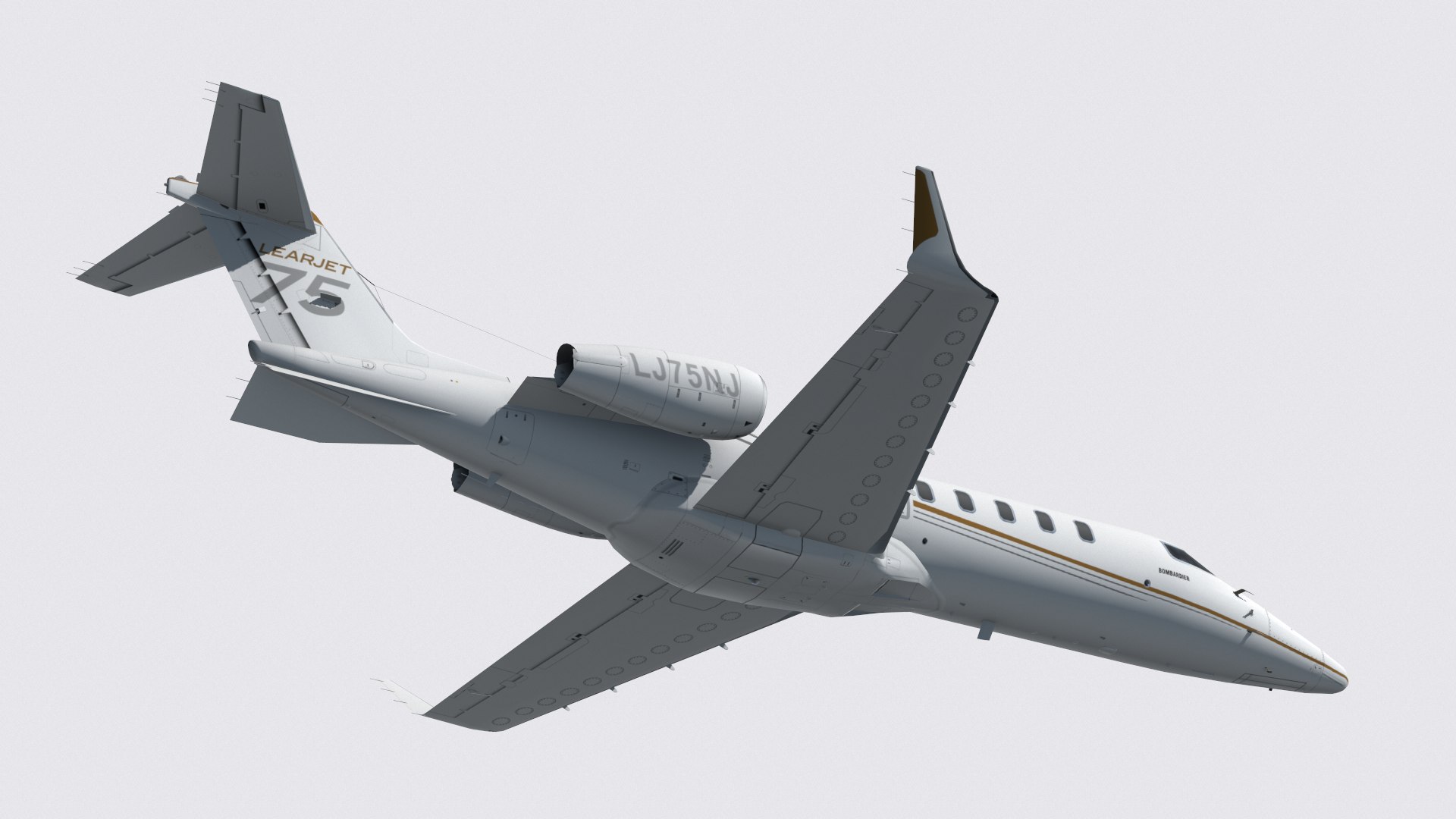 Bombardier Learjet 75 3D - TurboSquid 2219196