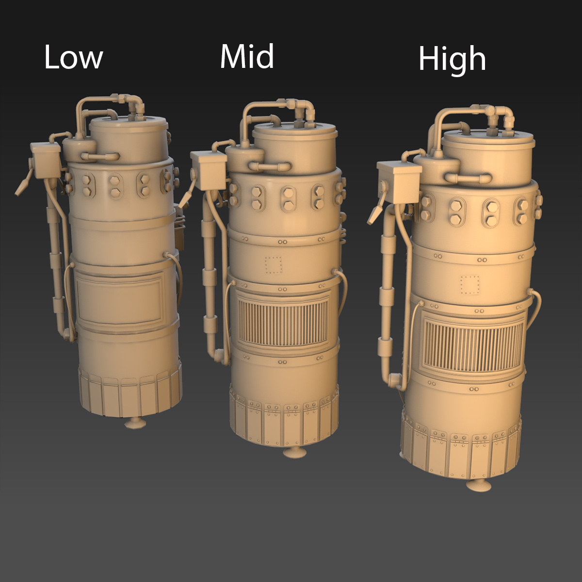 3d model steampunk chamber
