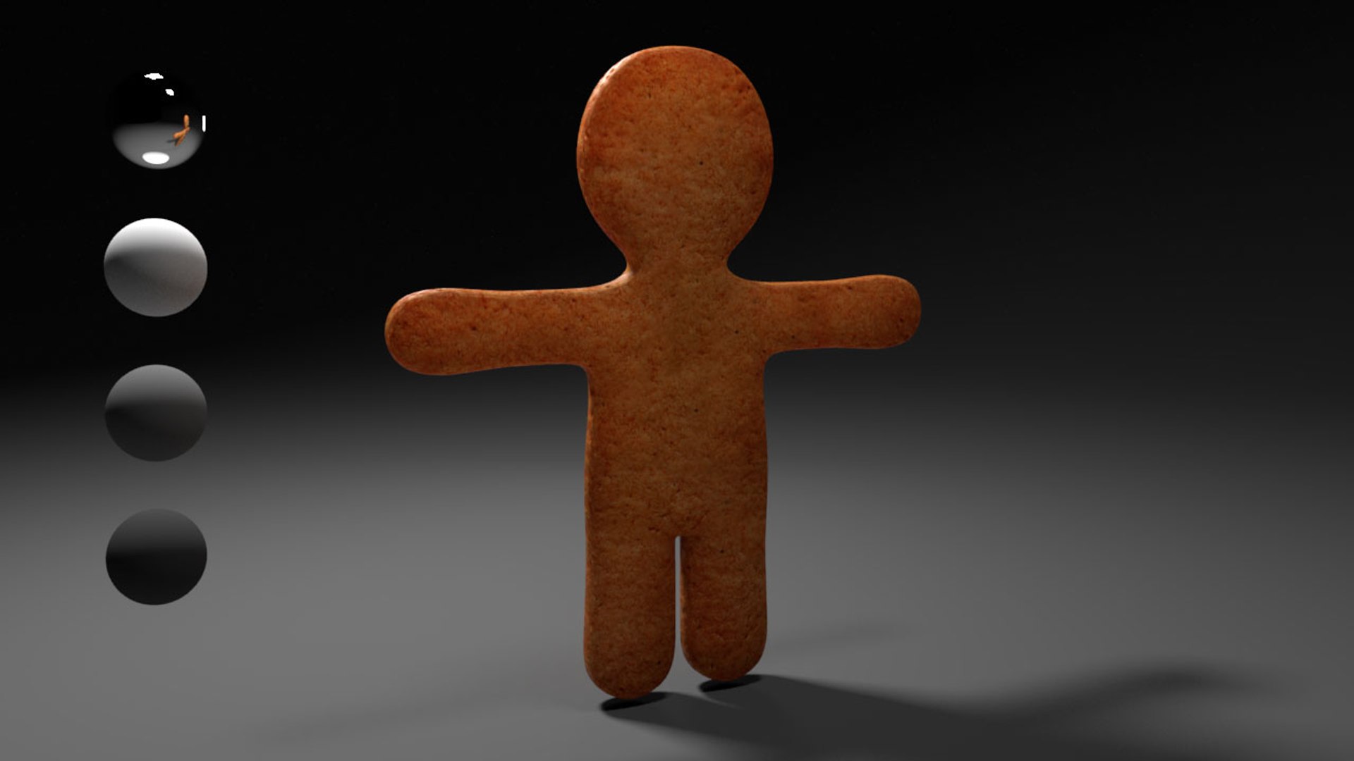 3d Model Man Cookie