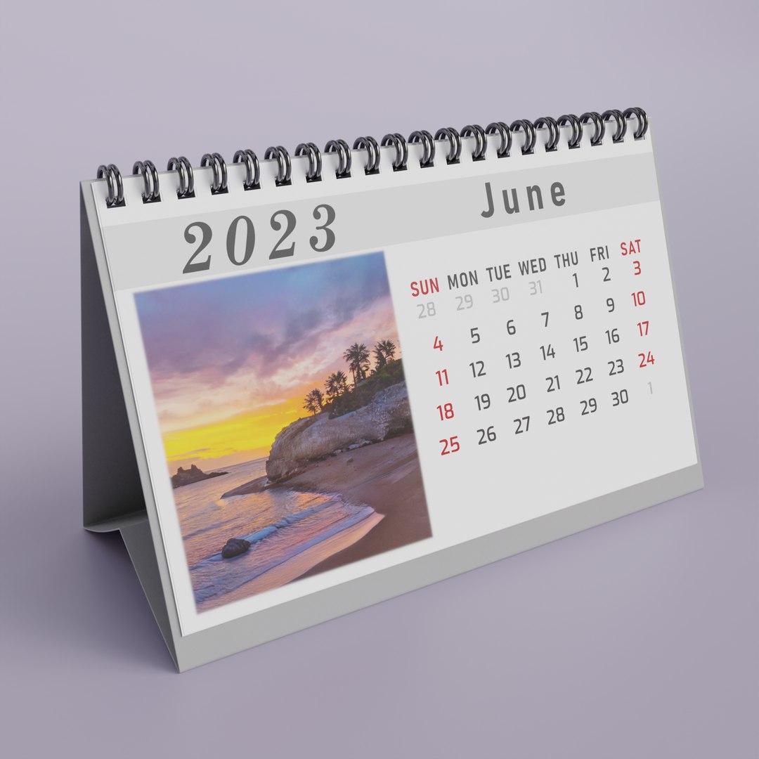 Desk Calendar 3D - TurboSquid 2003311